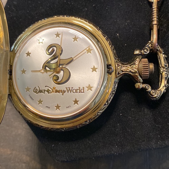 Majesti | Accessories | Walt Disney World 25th Anniversary Pocket Watch ...